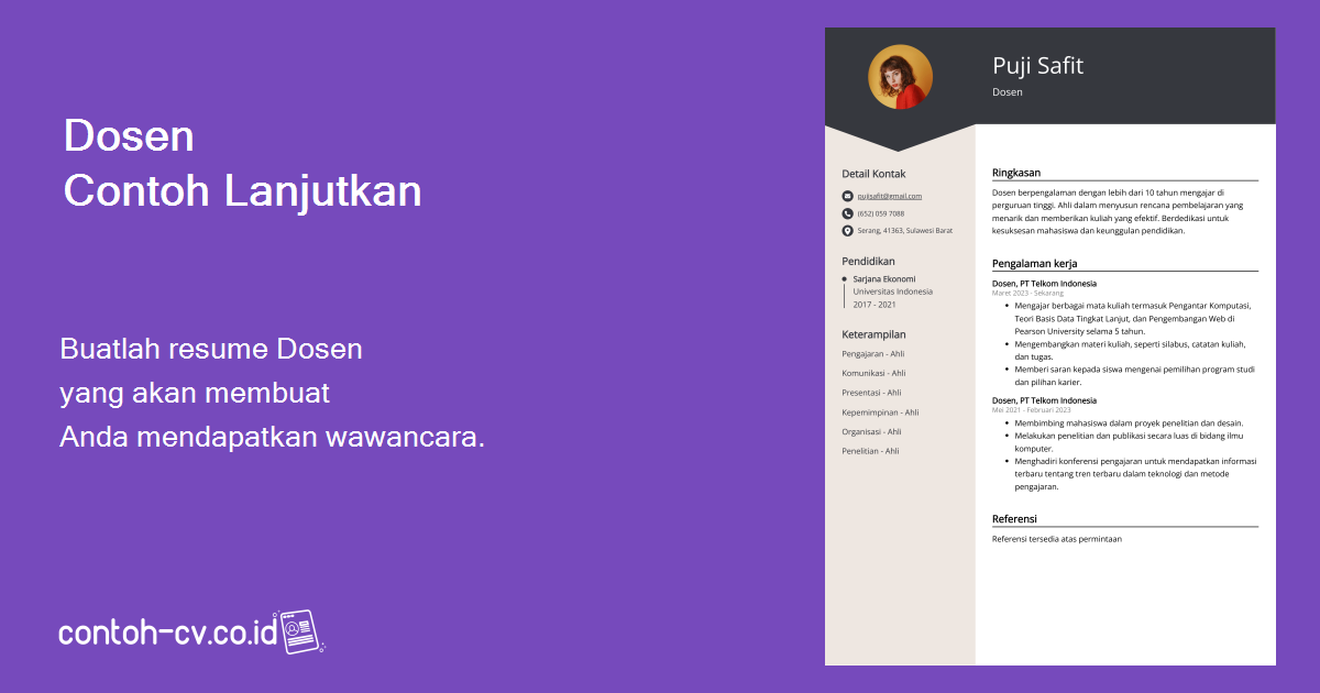 Contoh Resume Dosen (Panduan Gratis)