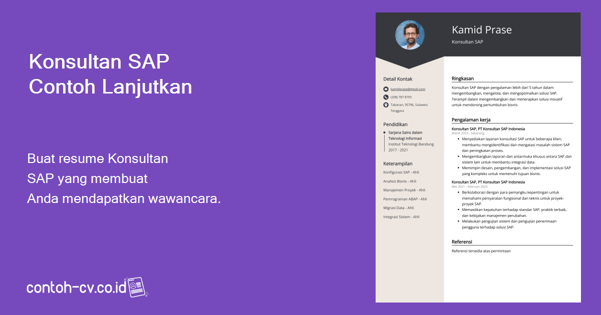 Contoh Resume Konsultan SAP (Template & 20+ Tips)
